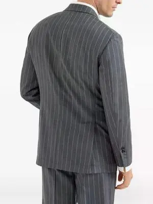 Brunello Cucinelli Super 150s Virgin Wool Chalk Stripe Tailor Blazer