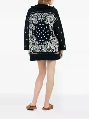 Alanui Echoes Of The Bandana Cardigan - Blue