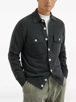 Brunello Cucinelli Chest-pockets Shirt-style Cardigan - Grey