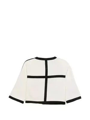 ALESSANDRO ENRIQUEZ Contrast-trim Cropped Jacket
