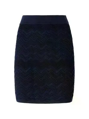 Missoni Zig-zag Viscose And Wool Mini Skirt