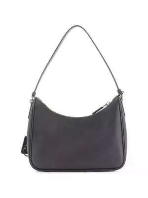 Prada Adjustable Handle Zip Saffiano Leather Mini Hobo Bag