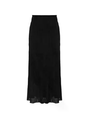 Balmain Pleated Skirt - Black