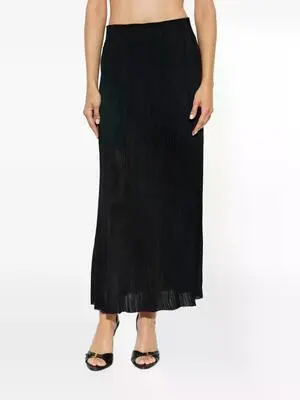 Balmain Pleated Skirt - Black
