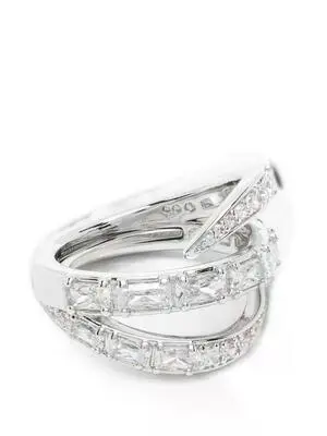SWAROVSKI Vienna Swan Mixed-cut Ring - Silver