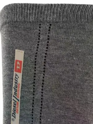 DIESEL® Cotton Socks With Logo Label