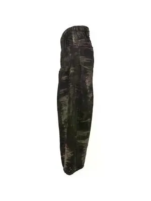 TAAKK Jacquard-woven Wide Leg Jeans