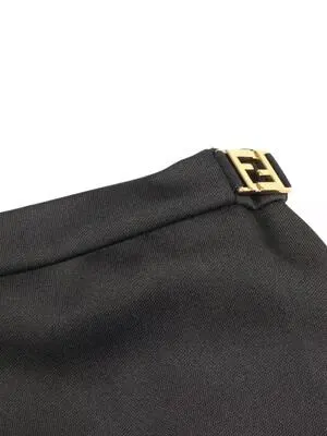 Fendi 2000s Logo-plaque Pencil Midi Skirt