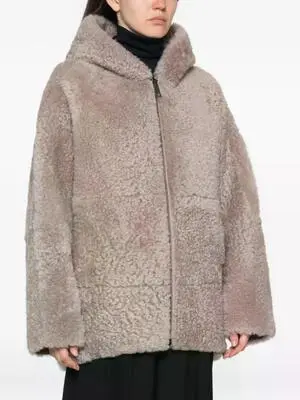 Simonette Ravizza Bart R Reversible Hooded Shearling Jacket