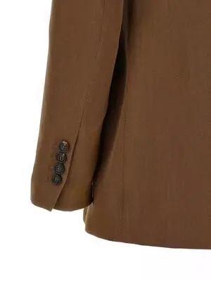 Brunello Cucinelli Virgin-wool And Viscose Tricotine Blazer With Monili