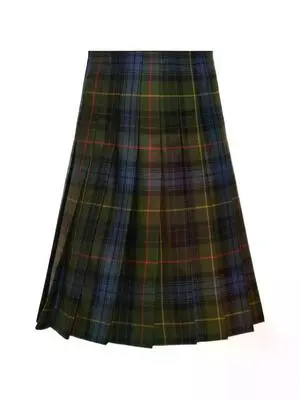 Etro Check-pattern Pleated Skirt