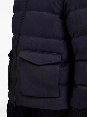 Herno Quilted Tweed Jacket