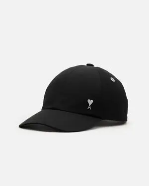 AMI Paris Nylon And Cotton Cap - Black