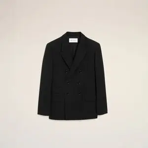 AMI Paris Double Breasted Straight-fit Wool Blazer