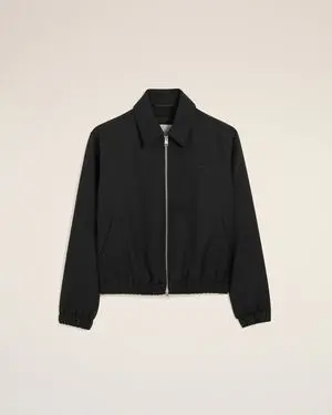AMI Paris Wool Padded Jacket With De Coeur