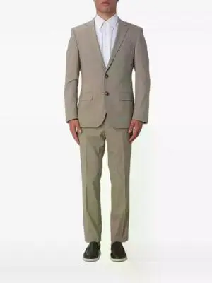 Hugo Two-piece Slim-fit Suit In Stretch Cloth - Neutrals