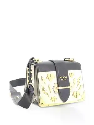 Prada Cahier Embellished Leather Small Crossbody Bag