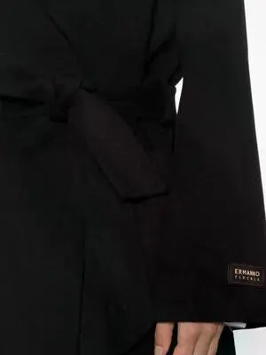 ERMANNO FIRENZE Belted Notch-lapels Coat
