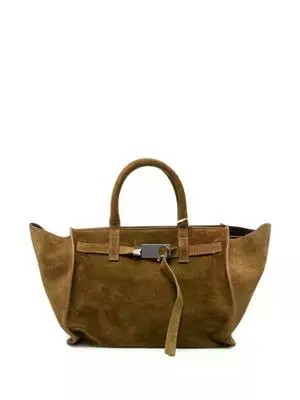 Benedetta Bruzziches Suede Buckled-detail Tote Bag