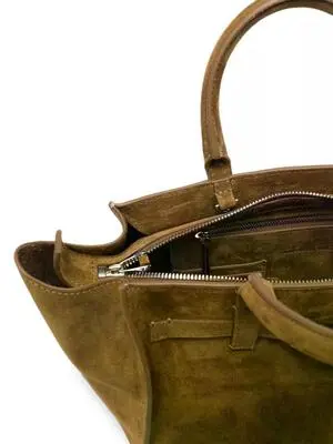 Benedetta Bruzziches Suede Buckled-detail Tote Bag