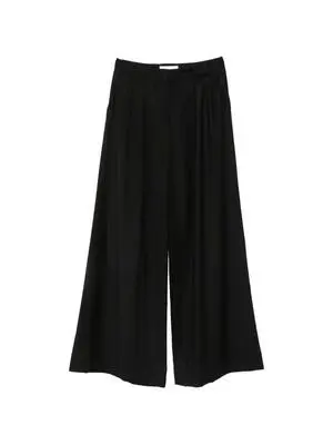 ERMANNO FIRENZE Pleated Palazzo Pants - Black
