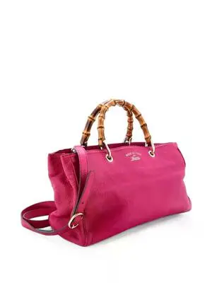 Gucci Bamboo Shopper Leather Medium Tote Bag