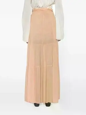 ANIYE BY Tiered Bow-fastening Maxi Skirt