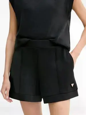 Guess Logo Plaque Drawstring Shorts