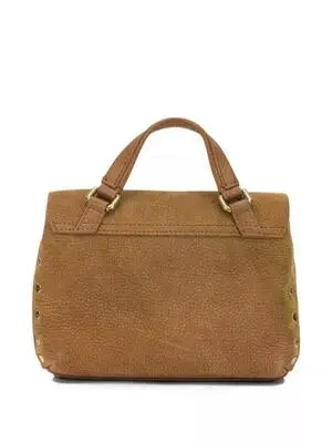 ZANELLATO Baby Postina Stud-embellished Leather Tote Bag