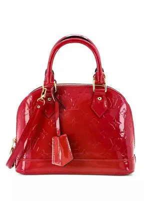 LOUIS VUITTON Alma Handbag Monogram Vernis Bb - Red