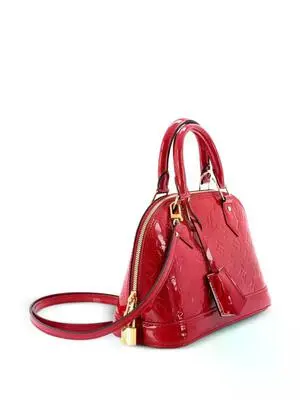 LOUIS VUITTON Alma Handbag Monogram Vernis Bb - Red