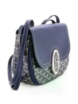 Goyard 233 Bag Coated Canvas And Leather Shoulder Bag