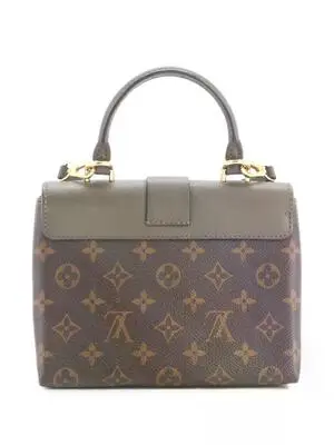 LOUIS VUITTON Locky Handbag Monogram Canvas With Leather Bb Satchel