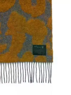 Paul Smith Leopard-pattern Fringed Scarf