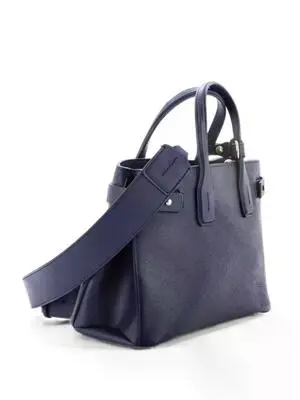 Burberry Banner Nm Perforated Leather Small Tote Bag