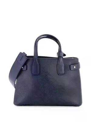 Burberry Banner Nm Perforated Leather Small Tote Bag
