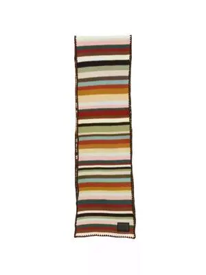 Paul Smith Signature Stripe Wool Scarf - Neutrals