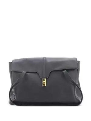 Celine Celine Grained Calfskin Soft 16 Large Shoulder Bag Black
