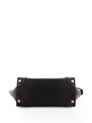 Celine Luggage Bag Smooth Leather Micro Tote Bag