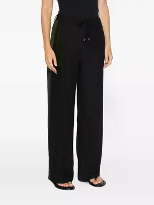 ERMANNO FIRENZE Satin-stripe Drawstring Trousers