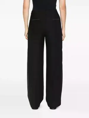 ERMANNO FIRENZE Satin-stripe Drawstring Trousers