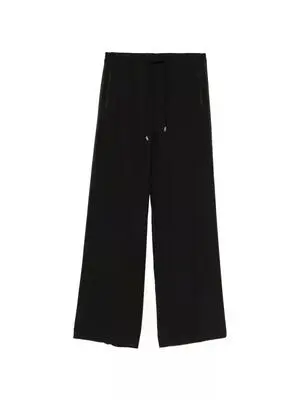 ERMANNO FIRENZE Satin Stripe Drawstring Trousers