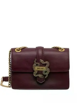 Just Cavalli Snake-plaque Chain-link Shoulder Bag - Red