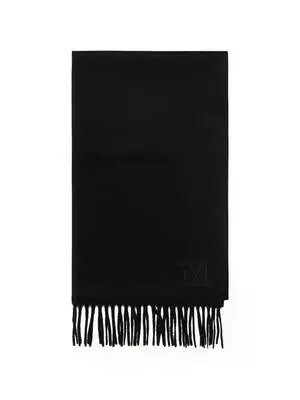 Max Mara Cashmere Stole With Monogram Embroidery