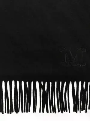 Max Mara Cashmere Stole With Monogram Embroidery