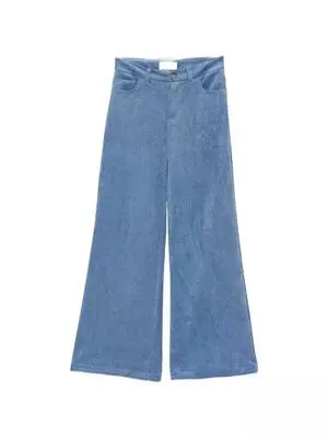 ERMANNO FIRENZE Corduroy-effect Wide-leg Trousers