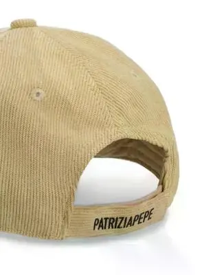 Patrizia Pepe Fly Corduroy Baseball Cap - Neutrals