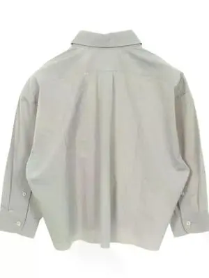 Miu Miu Logo-embroidered Cotton Shirt