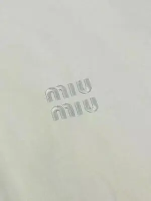 Miu Miu Logo-embroidered Cotton Shirt