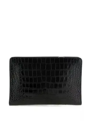 TOM FORD Crocodile-effect Leather Clutch Bag